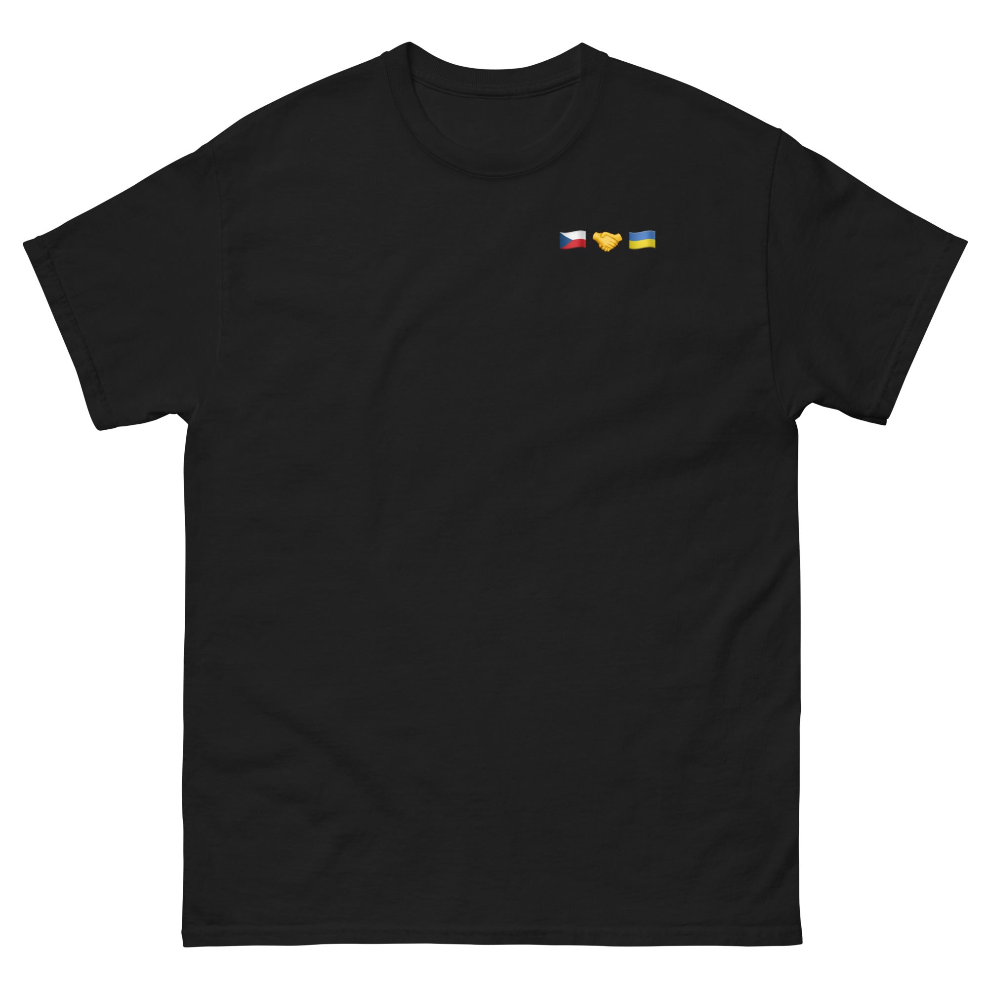 Т-shirt Czech + Ukraine (small logo) – visitukraine.shop